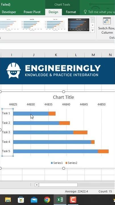 Gantt Charts In Ms Excel Engineeringly Shorts Excel Explore