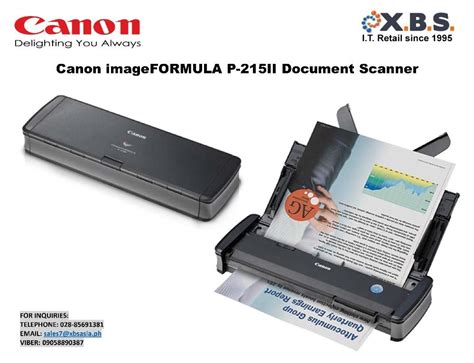 Canon imageFORMULA P-215II Document Scanner, Computers & Tech, Printers ...