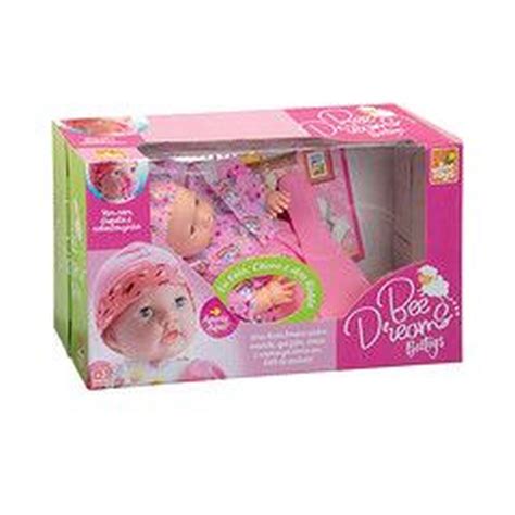 Boneca Bebê Bee Dreams Fala Frases Chora Ri Bee Toys Em Promoção Na