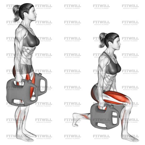 Bottle Weighted Rear Lunge Exercise Guide Video Techniques Benefits How To Muscles Worked