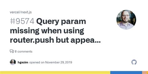 Query Param Missing When Using Router Push But Appears When Page Is Rendered On Server Issue