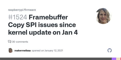 Framebuffer Copy Spi Issues Since Kernel Update On Jan 4 · Issue 1524
