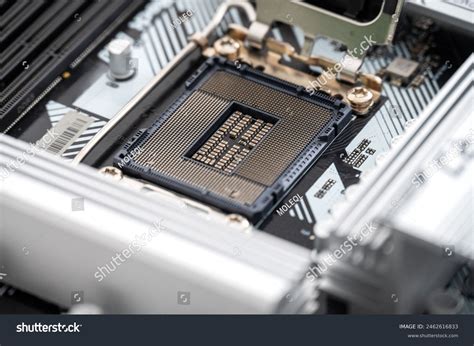 Detailed Close Up View Empty Cpu Socket Stock Photo 2462616833 Shutterstock