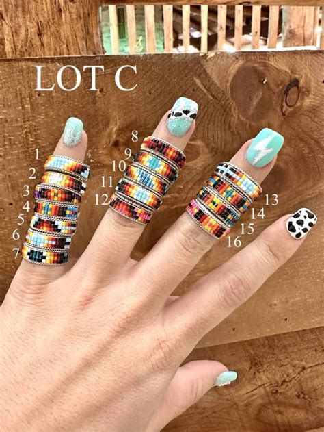 Rts ★ Beaded Ring Size 7 In 2024 Diy Beaded Rings Beaded Rings Seed Bead Jewelry Patterns