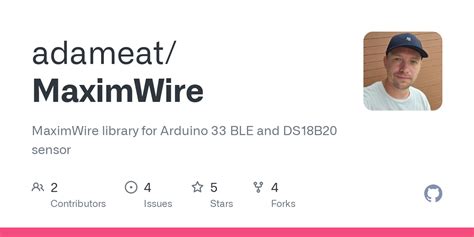 Github Adameat Maximwire Maximwire Library For Arduino Ble And Ds B Sensor