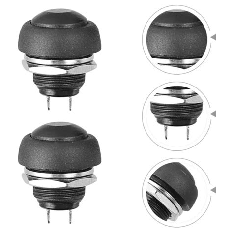 Small Round Lockable Push Button Switch For Micro Truck Hornbutton 10x £665 Picclick Uk