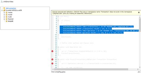 Linqpad 6 Does A Full Compilation When Running A Selection — Linqpad