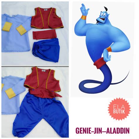 Jual Kostum Genie Jin Aladdin Kostum Halloween Kostum Ulang Tahun Xs