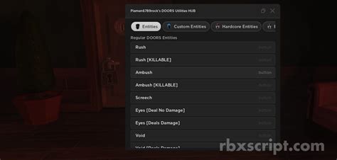 Doors Entity Spawner Scripts Rbxscript