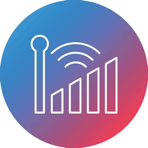 Signal Line Gradient Circle Background Icon 16826981 Vector Art At Vecteezy