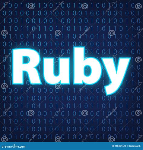 Machine Code Languages In Neon Style Programming Languages Concept In Blue Stock Vector