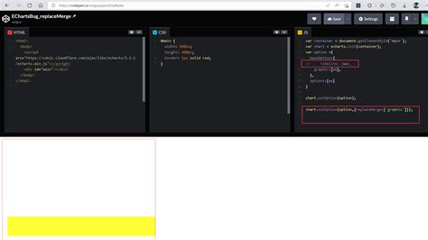 Bug Setoption With Replacemerge Mode In Graphic And Use Timeline Will Show Nothing Shape