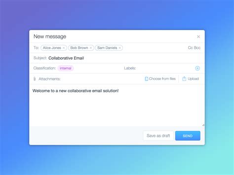 Dribbble Mailapp Compose Hdpng By Ida Swarczewskaja