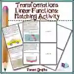 Transformations Of Linear Functions Matching Activity By Teach Simple