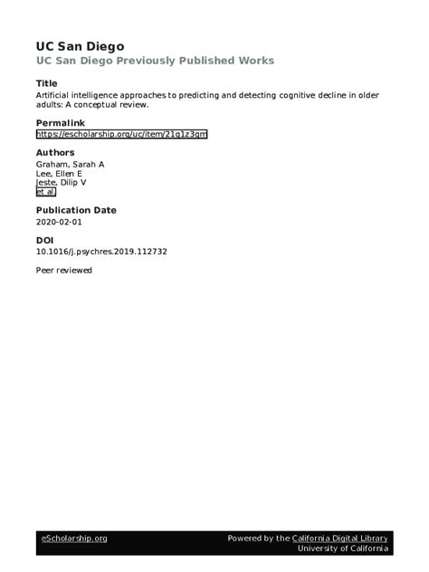 Pdf Artificial Intelligence Approaches To Predicting And Detecting