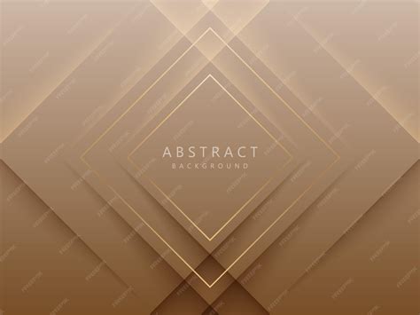Premium Vector Realistic Rectangular Pattern Abstract Background With Golden Lines
