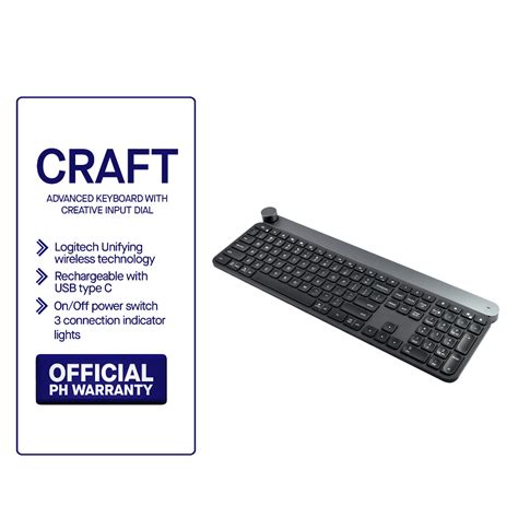 Logitech Craft Wireless Keyboard For Advanced Creativity Shopee Philippines