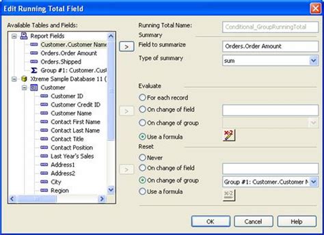 Figure 3 Rr The Create Running Total Dialog Box