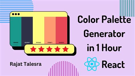 Color Palette Generator React Project For Beginners Tutorial React Youtube