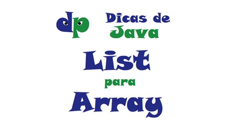 Java Como Converter List Para Array Dicas De Programação