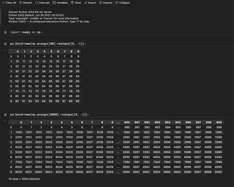 Native Interactive Window Always Show Dataframe Shape · Issue 7195 · Microsoftvscode Jupyter