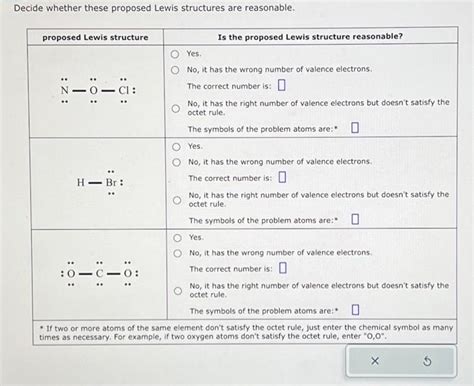 Solved Decide Whether These Proposed Lewis Structures Are