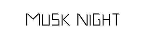 Musk Night Font FFonts Net