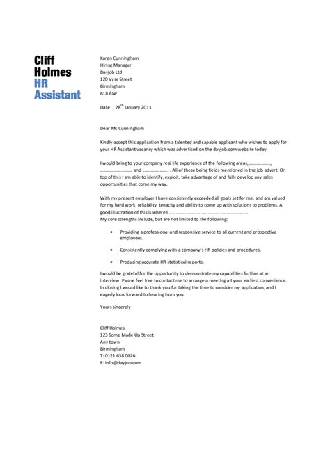 Cover Letter Template For Office Assistant