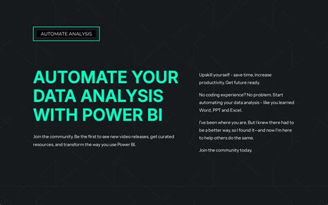 automate your data analysis