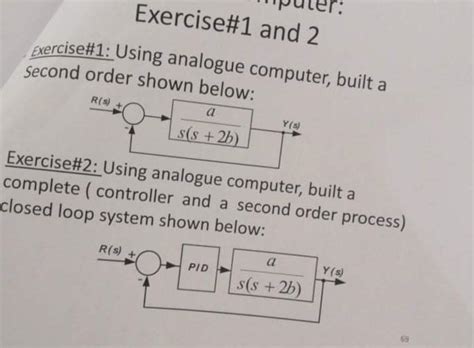 Solved Exercise And Exercise Using Analogue Computer Chegg