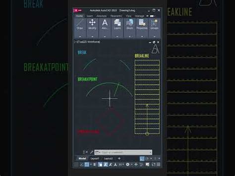 Break BreakAtPoint BreakLine YouTube Tutorial Architecture Autocad YouTube