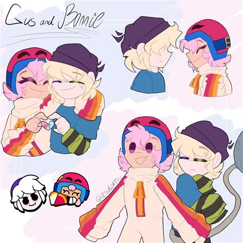 Gus X Bonnie Dibujos Animados Bonitos Carteles Divertidos Dibujos