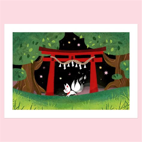 Kitsune Art Print A4 Helenbucher