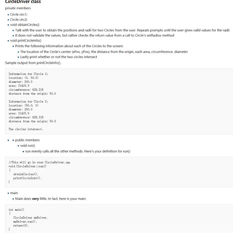 Solved Exercise1 Defining Circle Type And Creating A