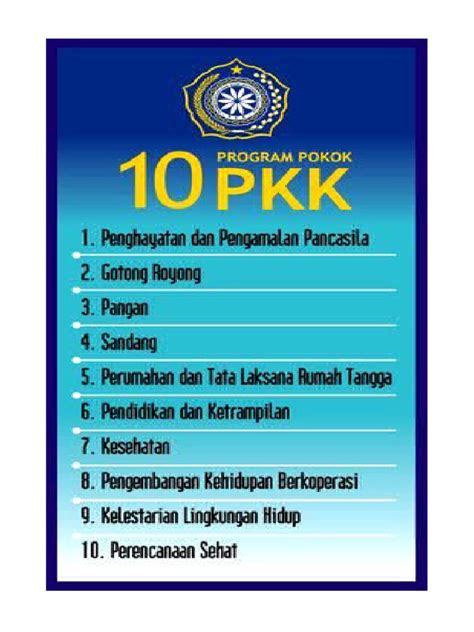 10 Program Pokok Pkk Pdf