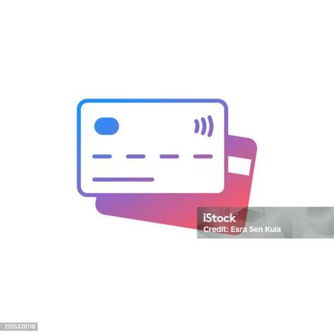 비접촉식 신용 카드 그라데이션 색상 실선 아이콘 디자인 인포그래픽 웹 페이지 모바일 앱 Ui Ux 및 Gui 디자인에 적합합니다