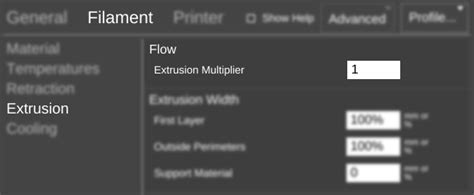 Extrusion Multiplier MatterControl Manual