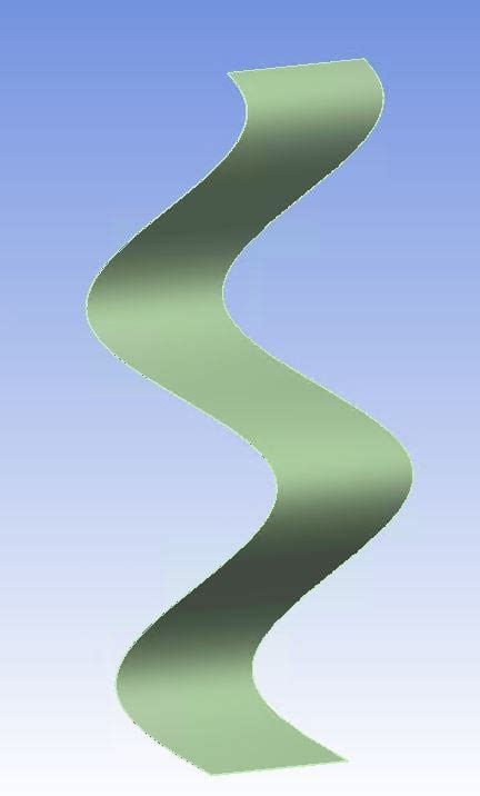Design Modeler Surface With A Sinusoidal Profile