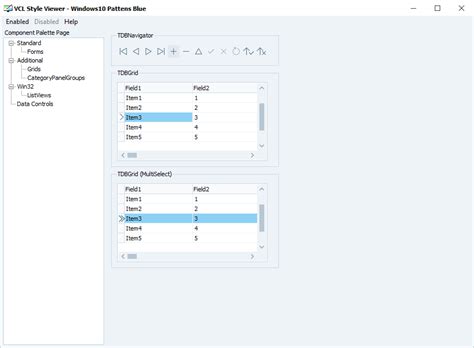 Delphistyles Vcl Style Win10modernpattensblue