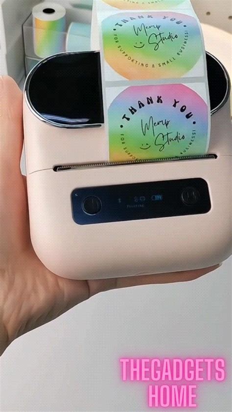 Wireless Bluetooth Label Printer Compact And Versatile For Labeling And Shipping Label