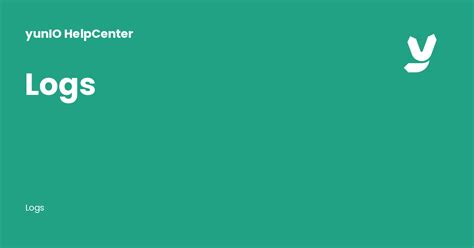 Logs Yunio Helpcenter