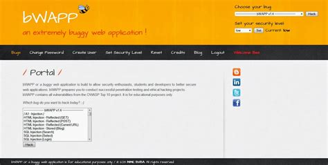 [bwapp] An Extremely Buggy Web Application ~ BẢo MẬt ThÔng Tin An ToÀn ThÔng Tin