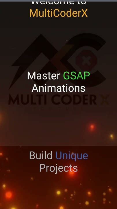 Smoth Scroll Animation Html Css Javascript Gsap Shorts Multicoderx Coding Programming
