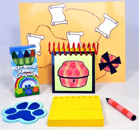 BLUE S CLUES HANDY DANDY TREASURE NOTEBOOK DRY ERASE TREASURE MAP EBay