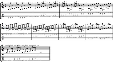 3 notes per string guitar scale exercise