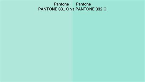 Pantone 331 C Vs Pantone 332 C Side By Side Comparison