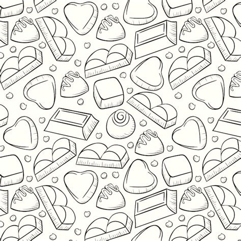 Premium Vector Flat Design Chocolate Pattern