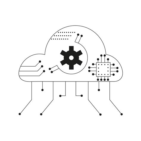 Cloud Computing Technology Global Network Icon Vector Art At Vecteezy