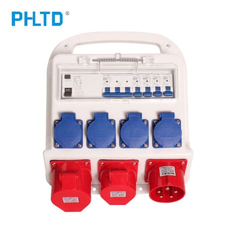 Phltd Industrial Waterproof 3 Phase Portable Power Distribution Box