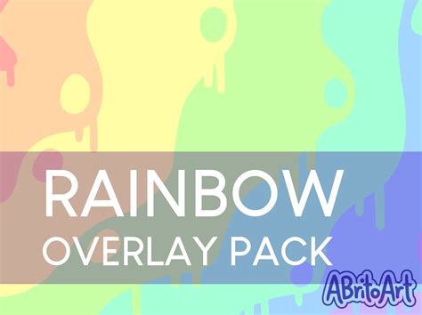 Rainbow Premade Stream Overlay Pack